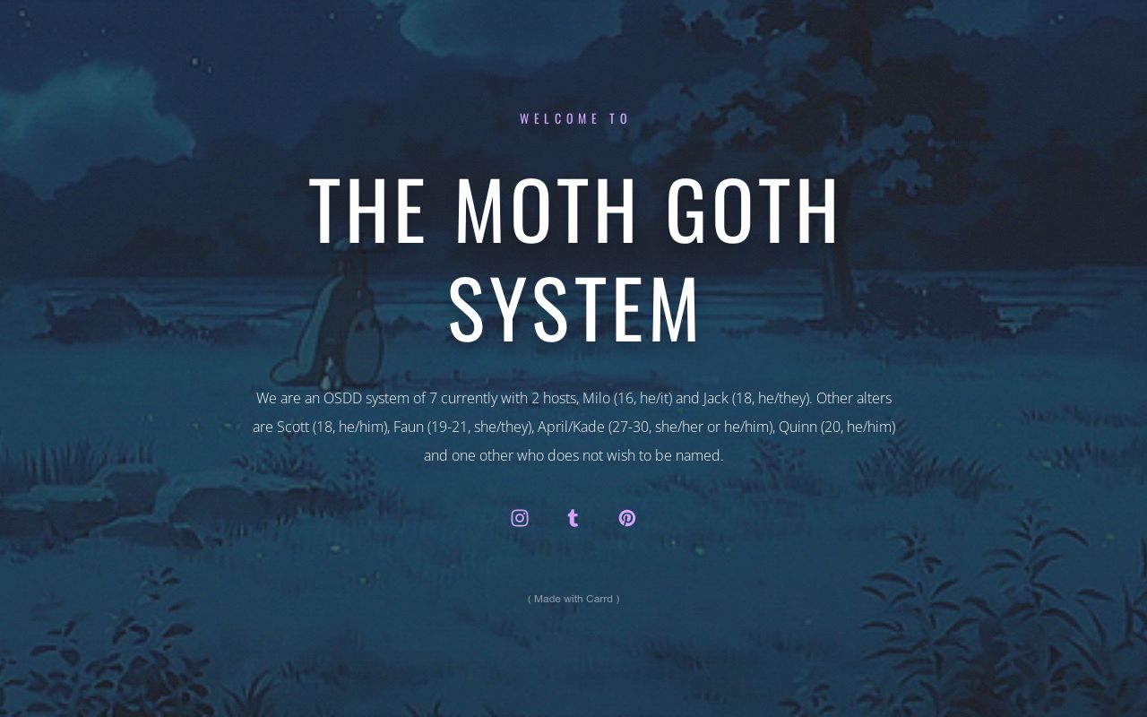 The Moth Goth System Intro